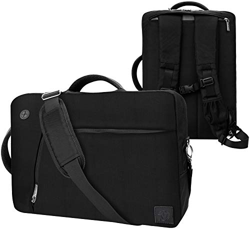 16 15-inch Convertible Laptop Bag Compatible with Asus VivoBook 15, TUF Dash 15 F15, ROG Strix Scar 15 G16 (Black)
