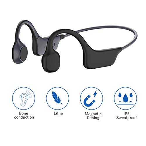 Bone Conduction Headphones, Sports Headsets Bone Conduction Headphones with Microphone for Sports Driving
