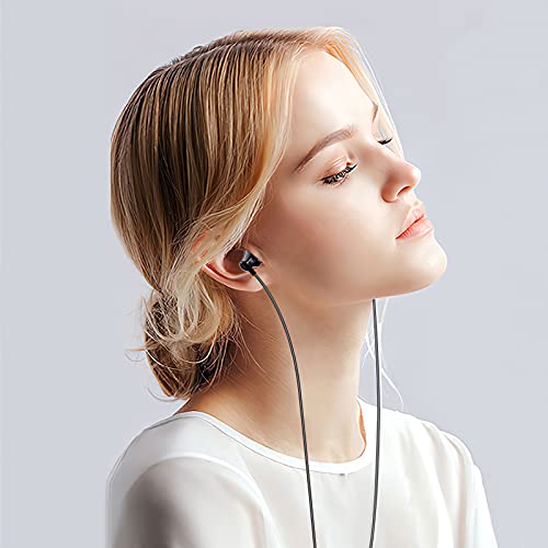 USB Type C Earphones Stereo in Ear Earbuds Headphones with Microphone Noise Cancelling Wired Earbuds with Mic and Volume Control Compatible with Google Pixel 2/XL, Xiaomi, Huawei and More