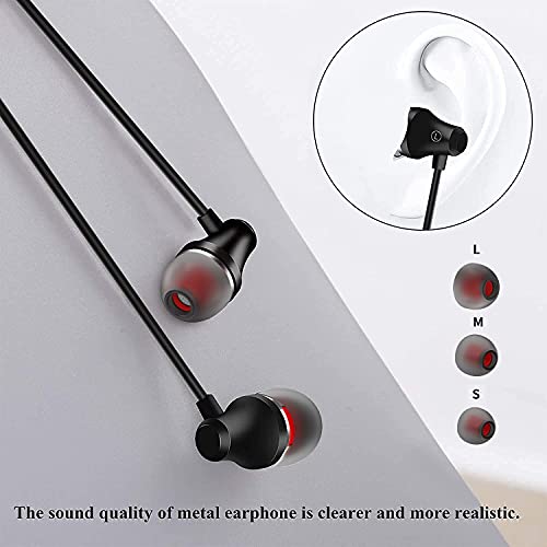 USB Type C Earphones Stereo in Ear Earbuds Headphones with Microphone Noise Cancelling Wired Earbuds with Mic and Volume Control Compatible with Google Pixel 2/XL, Xiaomi, Huawei and More