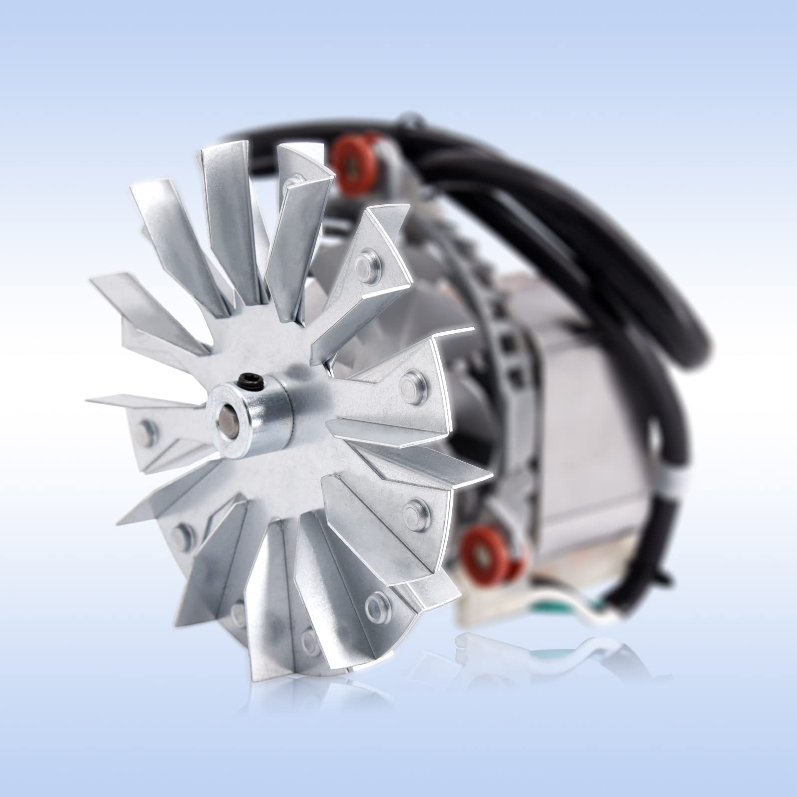 Criditpid 3-21-08639 Combustion Blower and 3-20-502221 Double Paddle Fan Blade for Harman P68, XXV, P43, P61, P38 Pellet Stoves
