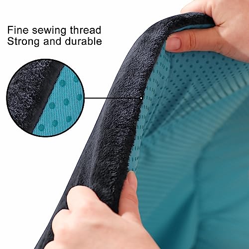 Magic Dog Large Dog Bed Soft Dog Crate Pad Mat, 42-Inch Washable Comfy Kennel Pad with Anti Slip Bottom Pet Sleeping Beds, Dark Grey
