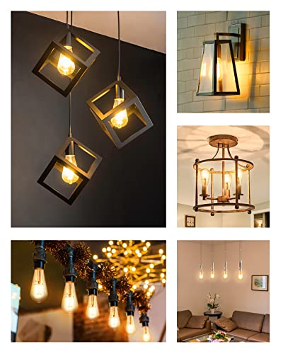 Linkind Smart Edison Bulbs, WiFi LED E26 Edison Bulbs, Dimmable ST64 Vintage Filament Light Bulb, 45W Equivalent, 2200K Soft White, 350lm, Compatible with Alexa, Google Home, No Hub Required, 2 Pack