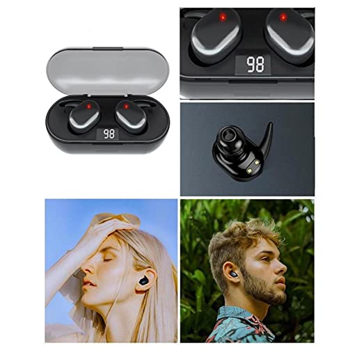 CZQIKEDA Wireless Ear Clip Bone Conduction Headphones,Ear-Clip Bone Conduction Headphones Bluetooth 5.0,IPX5 Waterproof Mini Sport Running Earring Earphone