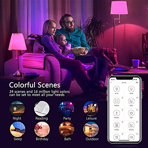 BR30 Soft White zigbee Bulb Bundle with BR30 Color zigbee Bulb, Smart Light Bulb Compatible with Alexa, Google Home, SmartThings, Indoor Flood Light for Cans, 650 LM E26, Smart Hub Required
