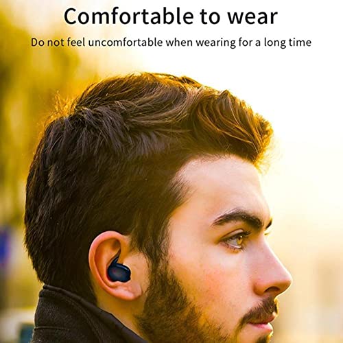 CZQIKEDA Wireless Ear Clip Bone Conduction Headphones,Ear-Clip Bone Conduction Headphones Bluetooth 5.0,IPX5 Waterproof Mini Sport Running Earring Earphone