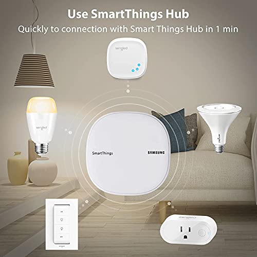 BR30 Soft White zigbee Bulb Bundle with BR30 Color zigbee Bulb, Smart Light Bulb Compatible with Alexa, Google Home, SmartThings, Indoor Flood Light for Cans, 650 LM E26, Smart Hub Required