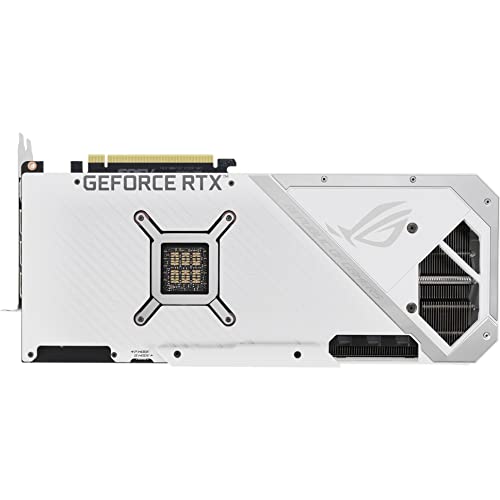 ASUS ROG Strix NVIDIA GeForce RTX 3080 V2 White Edition Gaming Graphics Card (PCIe 4.0, 10GB GDDR6X, LHR, HDMI 2.1, DisplayPort 1.4a, White Color Scheme, Axial-tech Fan Design, 2.9-Slot) (Renewed)