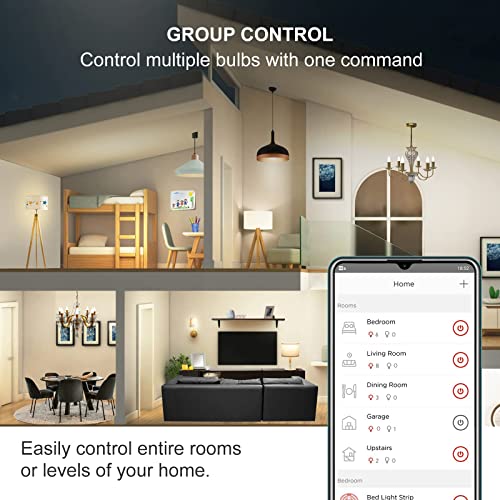 Sengled Smart Light Bulbs, WiFi Candelabra Led Light Bulbs, Smart Edison Vintage Light Bulb, E12 Smart Bulbs That Work with Alexa&Google, Filament Bulb 40 Watt Equivalent, B11, No Hub Request