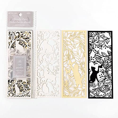 Vintage Hollow Paper Bookmark, Aesthetics Page Label, Students Stationery Note Marker, Reading Bookmark School Supplies, Marker of Page Accessories(F)