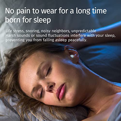 Invisible Sleep Earbuds Smallest Lightest Tiny Noise Cancelling Ear buds for Sleeping Quiet-Comfort Mini Sleepbuds Wireless Bluetooth 5.2 Hidden Headphones for Side Sleepers/Work Small Earplugs-Pink