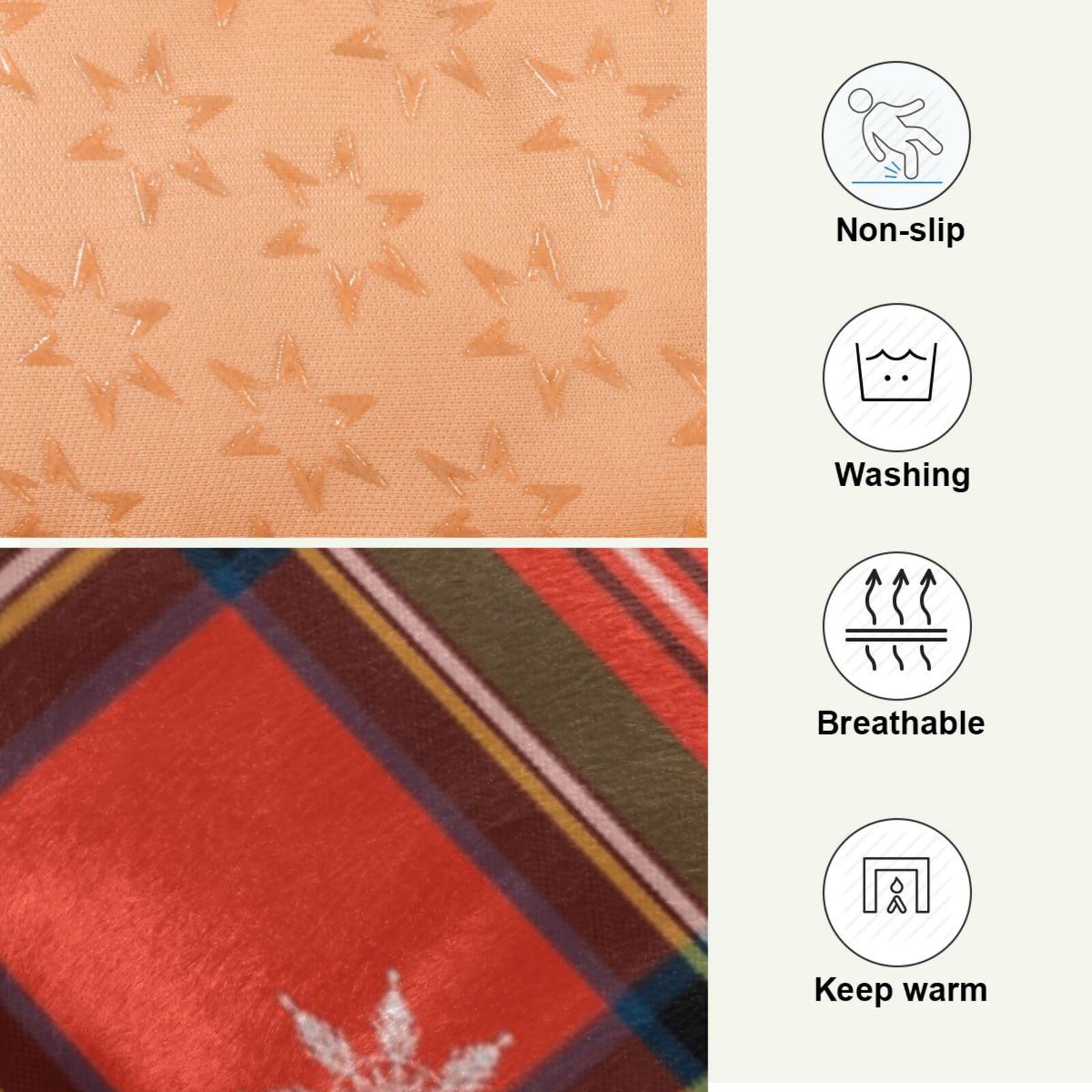 YETTASBIN Christmas Snowflake Plaid Crate Pet Bed, Portable Washable Dog Cat Mat, Soft Comfortable Pet Mattress with Non-Slip Bottom for Dogs Cats Sleeping, 24 x 18 Inch