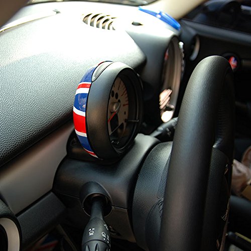 Dash Tachometer Speedometer Cover Cap Trim for Mini Cooper S ONE JCW R60 Countryman R61 Paceman (Union Jack Red)