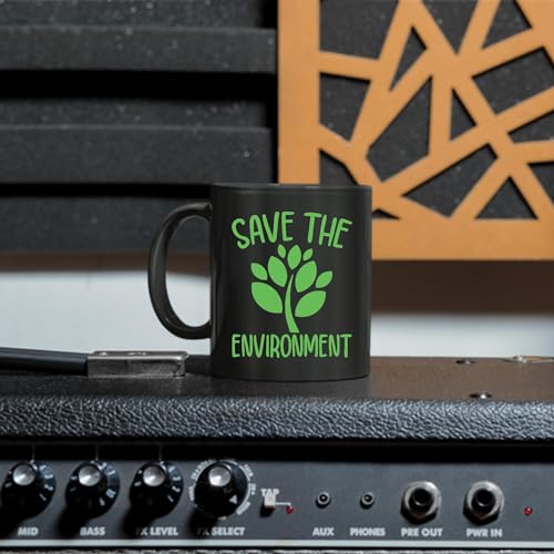 Earth Day Environment Day Gifts for humor Fans Save the Earth 11oz 15oz Black Coffee Mug