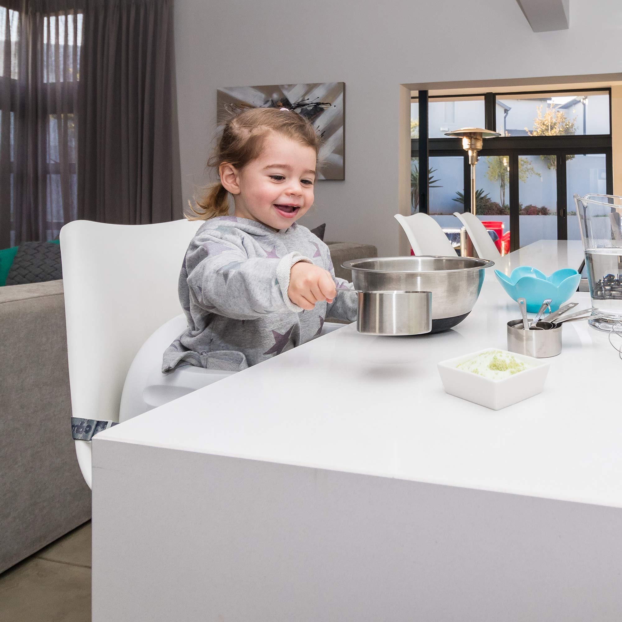Bumbo 3-in-1 Baby Multi Seat Booster with Feeding Tray, 6-36 Months, Powder Blue