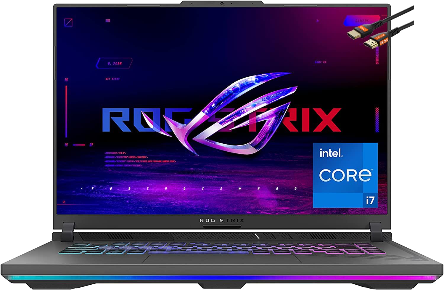 asus Laptop Gamer ROG Strix G16 (2023), 16:10 FHD 165 Hz, 13th Gen Intel Core i7-13650HX, GeForce RTX 4060(140W); DDR5 RAM, MUX, Wi-Fi 6E, Windows 11,w/HDMI (16GB RAM | 1TB PCIe SSD)
