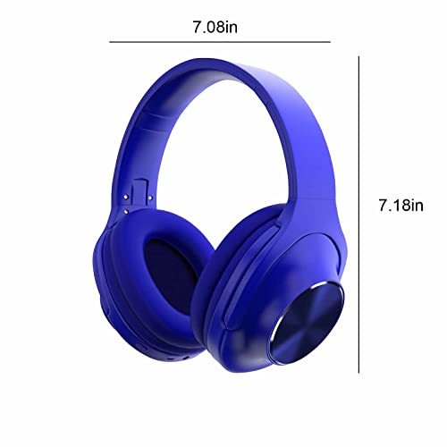Foldable Bluetooth 5.0 Headset Over Ear, Fashion Wireless Subwoofer Stereo Bluetooth Sport Headphones with 2 Modes for Music Sports Computer Game Comfortable Wear