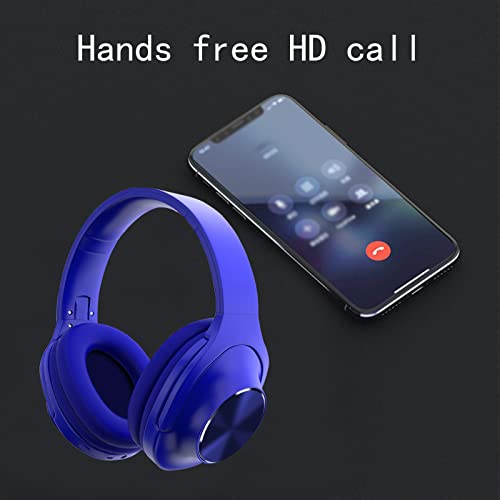 Foldable Bluetooth 5.0 Headset Over Ear, Fashion Wireless Subwoofer Stereo Bluetooth Sport Headphones with 2 Modes for Music Sports Computer Game Comfortable Wear