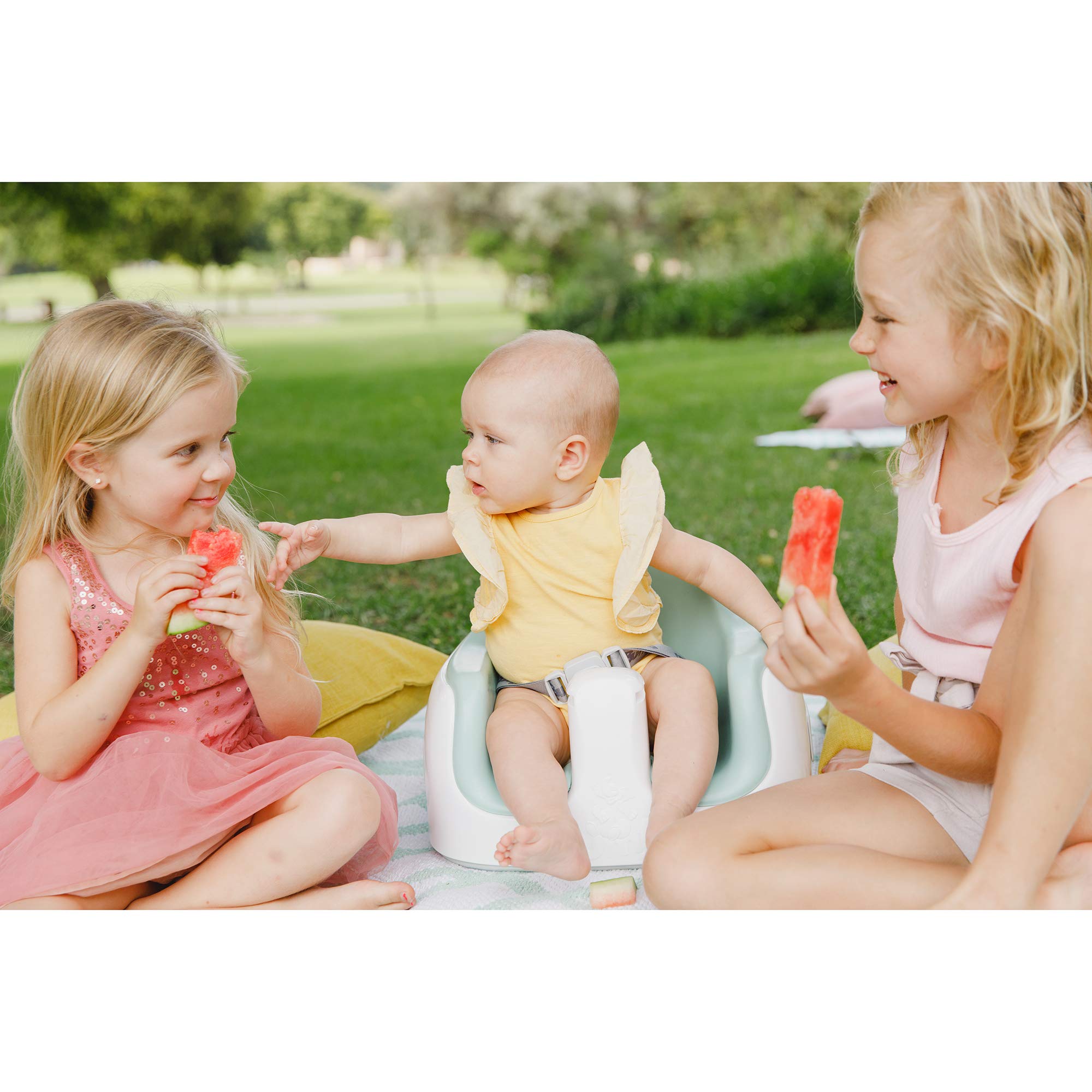 Bumbo 3-in-1 Baby Multi Seat Booster with Feeding Tray, 6-36 Months, Powder Blue