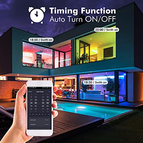 BEAMLUX Smart WiFi MR16 Color Changing led Bulbs RGBCW, Dimmable with App Control, 40° Beam Angle AC/DC 12V GU5.3 Base, Compatible with Alexa and Google Home Assistant, No Hub Required (2PACK)