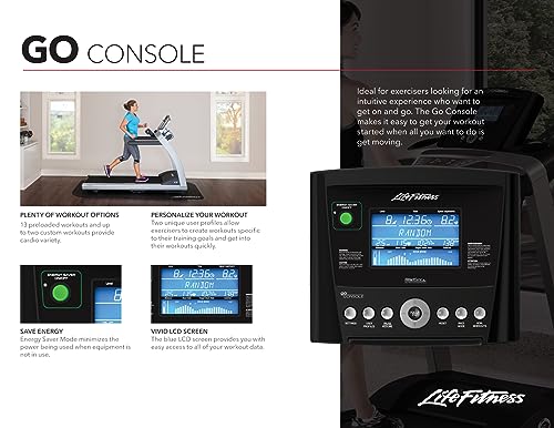 Life Fitness C1 Upright Indoor Cycling Exercise Bike with Go Console