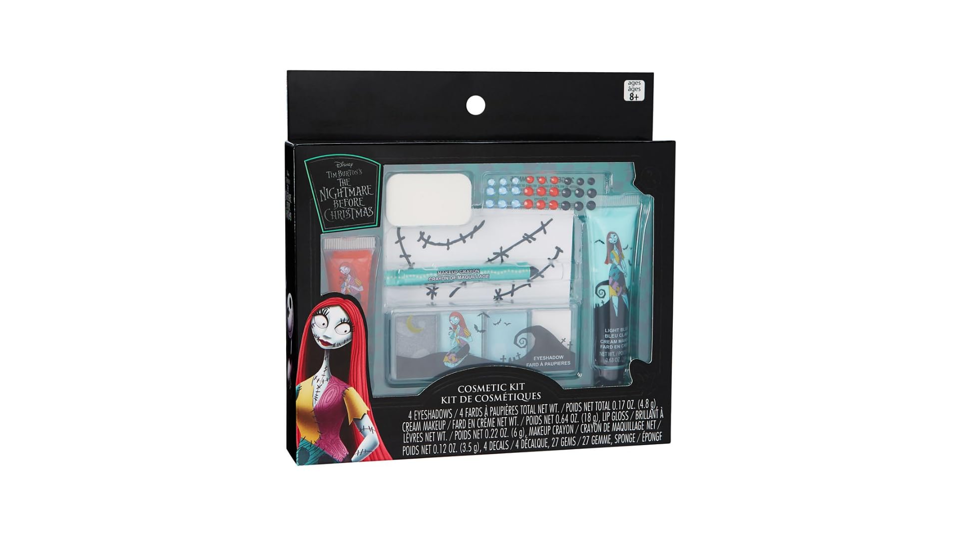Spirit Halloween Kids The Nightmare Before Christmas Costume Choose Sally Jack Skellington Oogie Boogie (One Size, Kids Sally Makeup Kit)