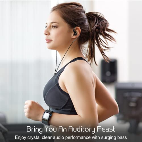 UrbanX iX2 Pro Dynamic Hybrid Dual Driver in Ear Musicians Earphones with Mic Tangle-Free Cable in-Ear Earbuds Headphones for Xiaomi Redmi 9A Sport
