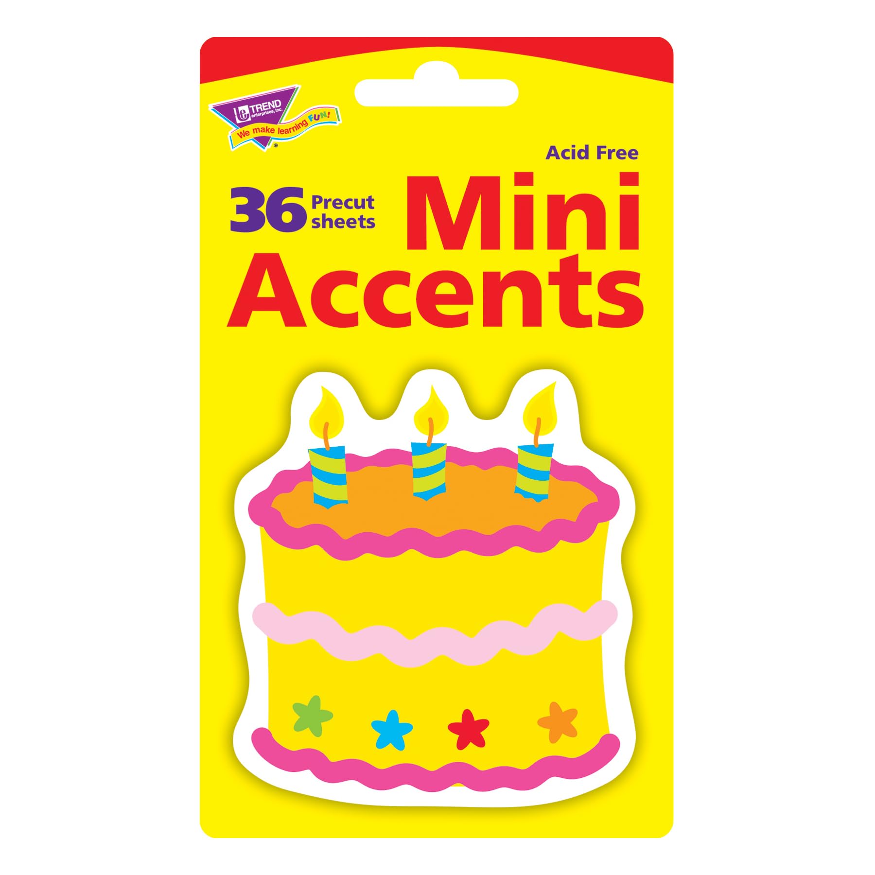 TREND enterprises, Inc. Birthday Cake Mini Accents, 36 ct