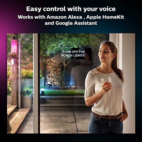 Philips Hue White & Color Ambiance Outdoor LightStrip 5m/16ft (Requires Hue Hub, Works with Amazon Alexa Apple HomeKit and Google Assistant) (530931)