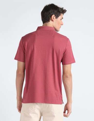 Calvin Klein Men's Smooth Cotton Mini Dash Crewneck Polo Shirt