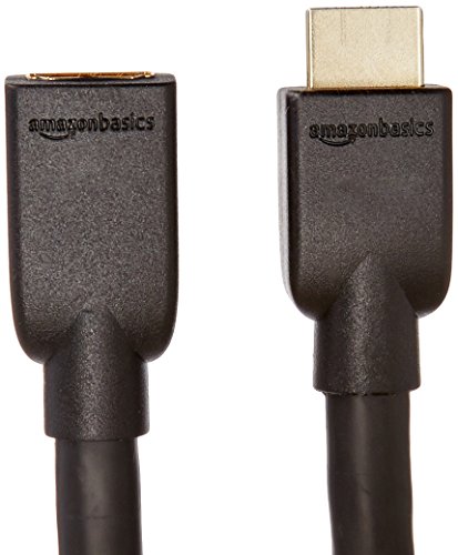 Amazon Basics High-Speed Male to Female HDMI Extension Cable - 15 Feet
