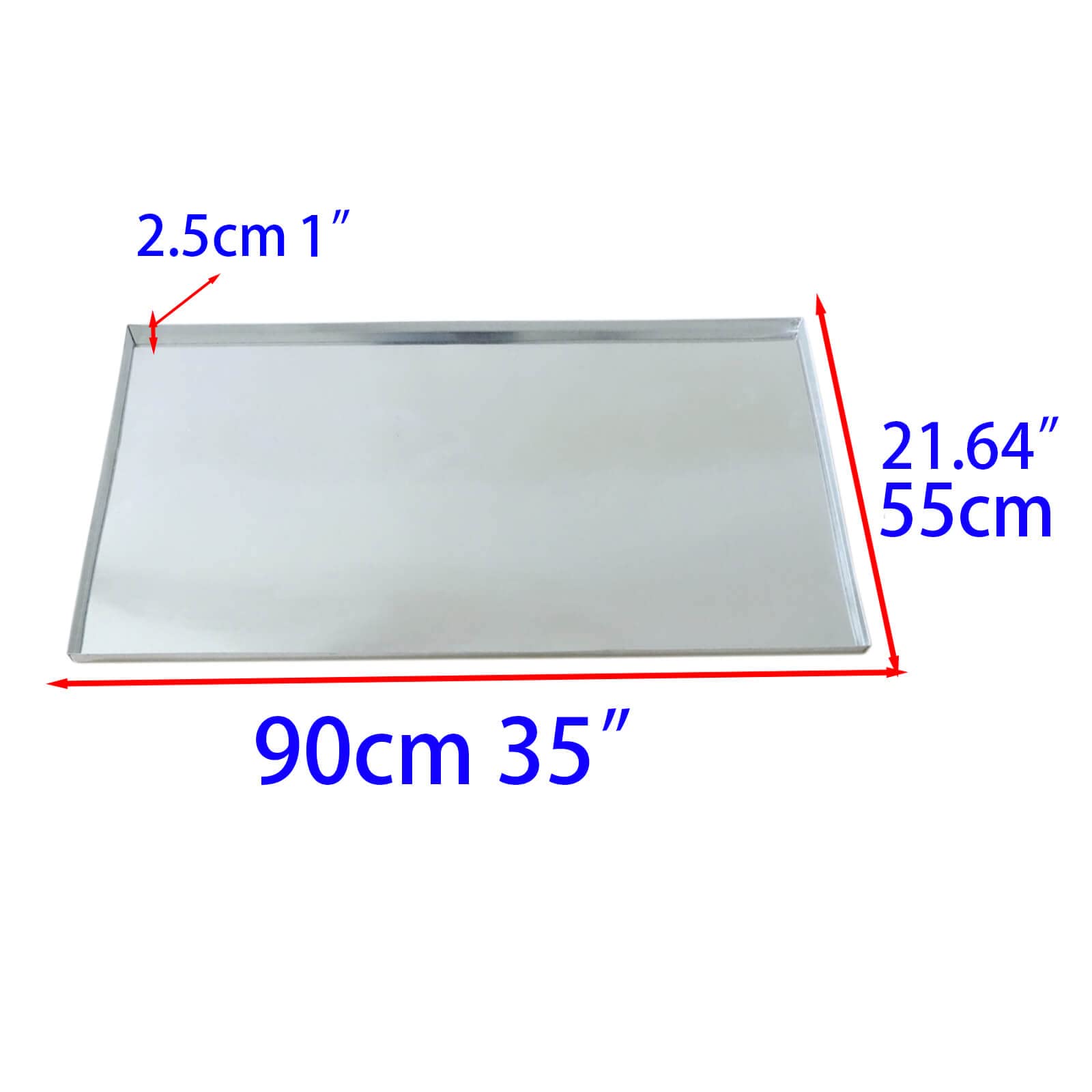 Qlvily Replacement Metal Tray for Dog Crate, 35" L x 21.63" W x 1" H, Waterproof, Rust Resistant, Easy to Clean