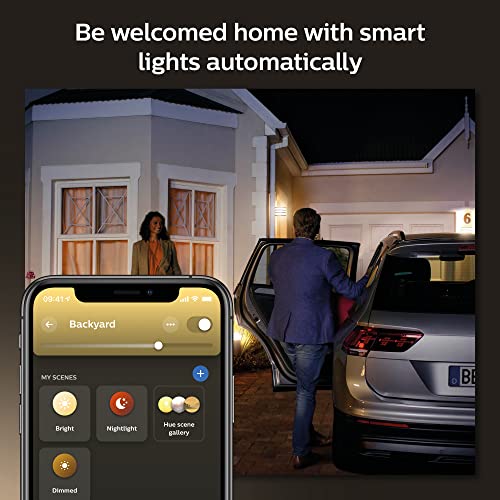 Philips Hue White & Color Resonate Outdoor Wall Light, Use with Alexa, Homekit & Google Assistant (Hue Hub Required)