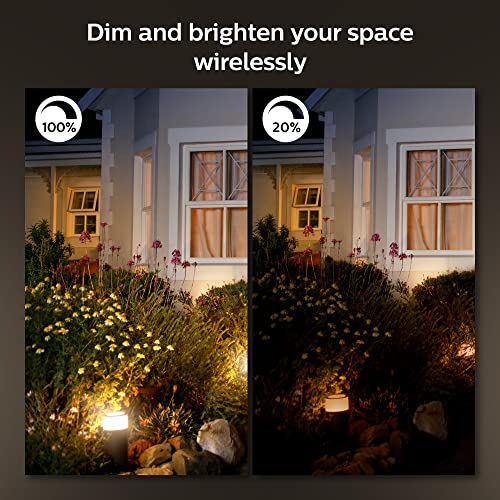 Philips Hue White & Color Resonate Outdoor Wall Light, Use with Alexa, Homekit & Google Assistant (Hue Hub Required)