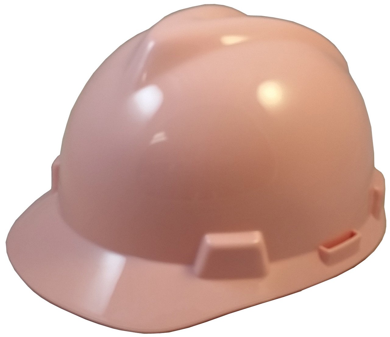 MSA V Cap Style Hard Hats w/FasTrac III Suspensions and Handy Tote Bag - Standard Pink