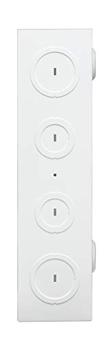 Leviton 47605-28W SMC Structured Media Enclosure with Cover, 28-Inch, White & 47615-NYL Push-Lock Pins for Structured Media Centers, Bag of 20