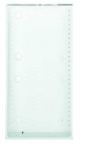 Leviton 47605-28W SMC Structured Media Enclosure with Cover, 28-Inch, White & 47615-NYL Push-Lock Pins for Structured Media Centers, Bag of 20