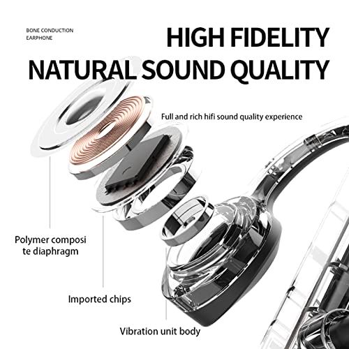 Fufafayo True B-one Conduction Concept Bluetooth Wearable Headset Wireless Waterproof Sports Earphone, (A)