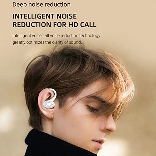 M-F8 Waterproof Hanging Single Ear Earbuds Bluetooth-compatible 5.2 Noise Cancelling Sports Wireless Business Headphones Headset