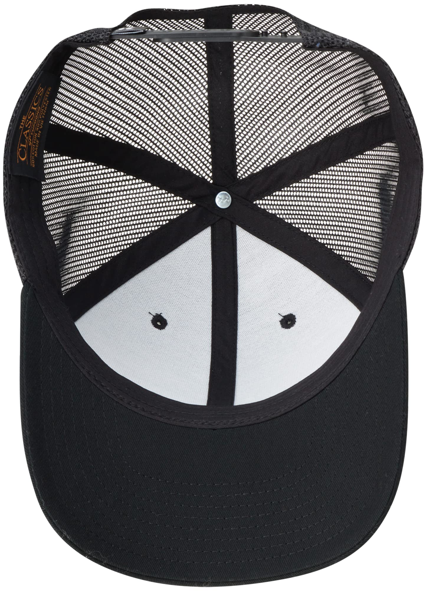 Hurley Men's Trucker Hat - Corp Snap Back Comfortable Curved Bill with Adjustable Snap Closure - Trucker Hats for Men, Black/Pink
