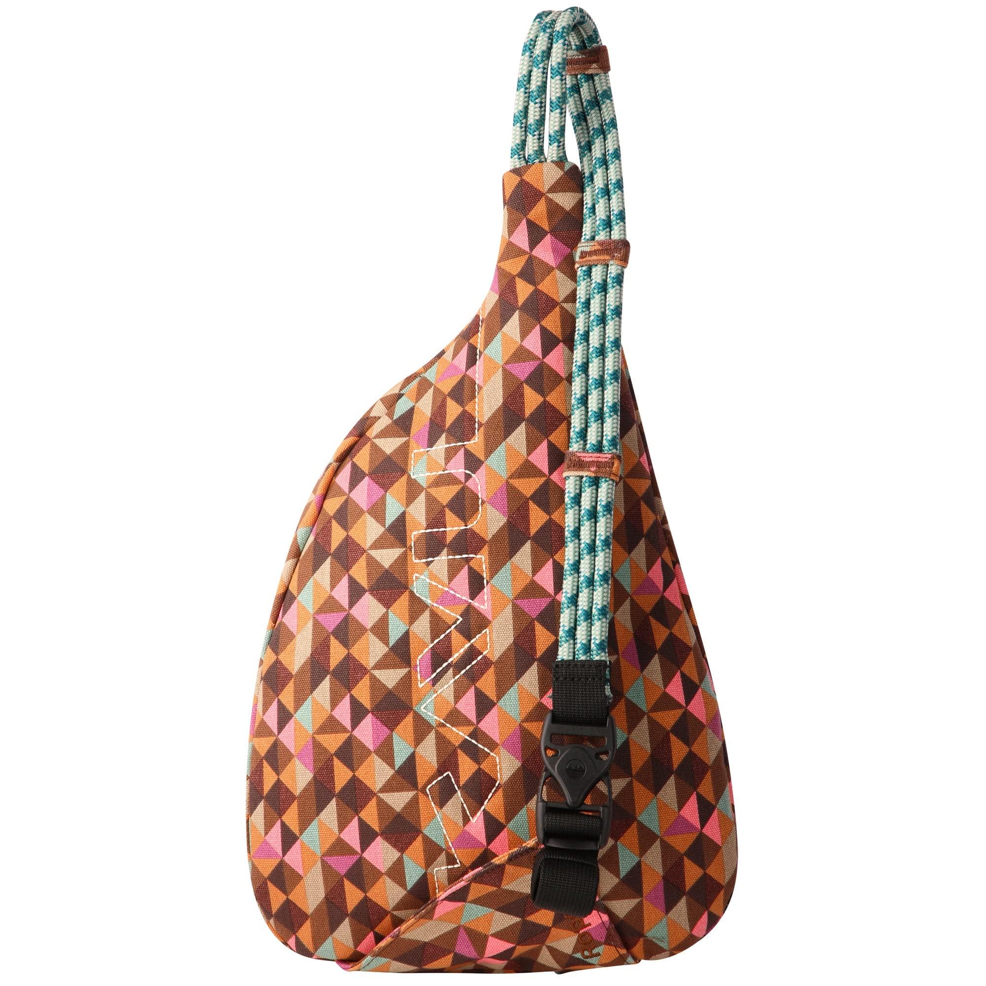 KAVU Little Feller Duffle Bag Convertible Backpack With Detachable Shoulder Straps-Jumble Dash