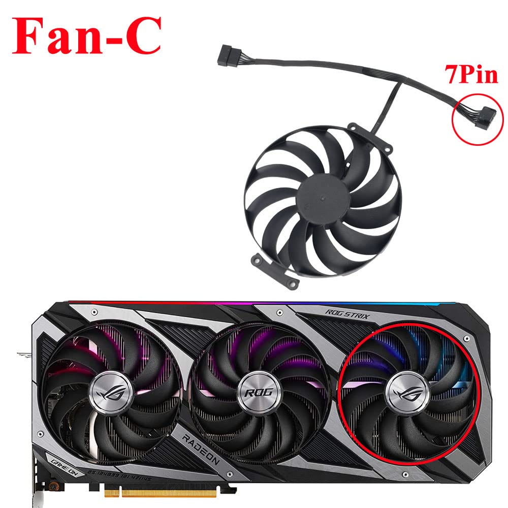 inRobert 95MM CF1010U12S 12V 0.45A 7Pin Video Card Fan for ASUS ROG Strix RTX 3090 3080 3070 3060 Ti GPU Graphics Card Fan