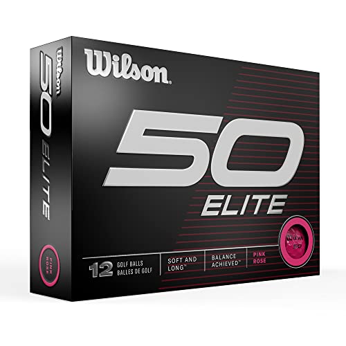Wilson Fifty Elite Golf Balls - 12 Pack, Pink
