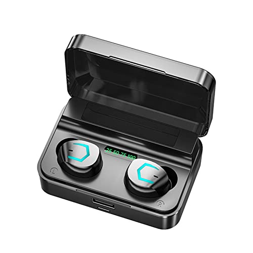 MIANHT Fingerprint Control Wireless Earbuds Bluetooth Headphones in Ear with Bluetooth 5.2 Deep Bass LED Display IPX7 Waterproof Earbuds for Sport and Work