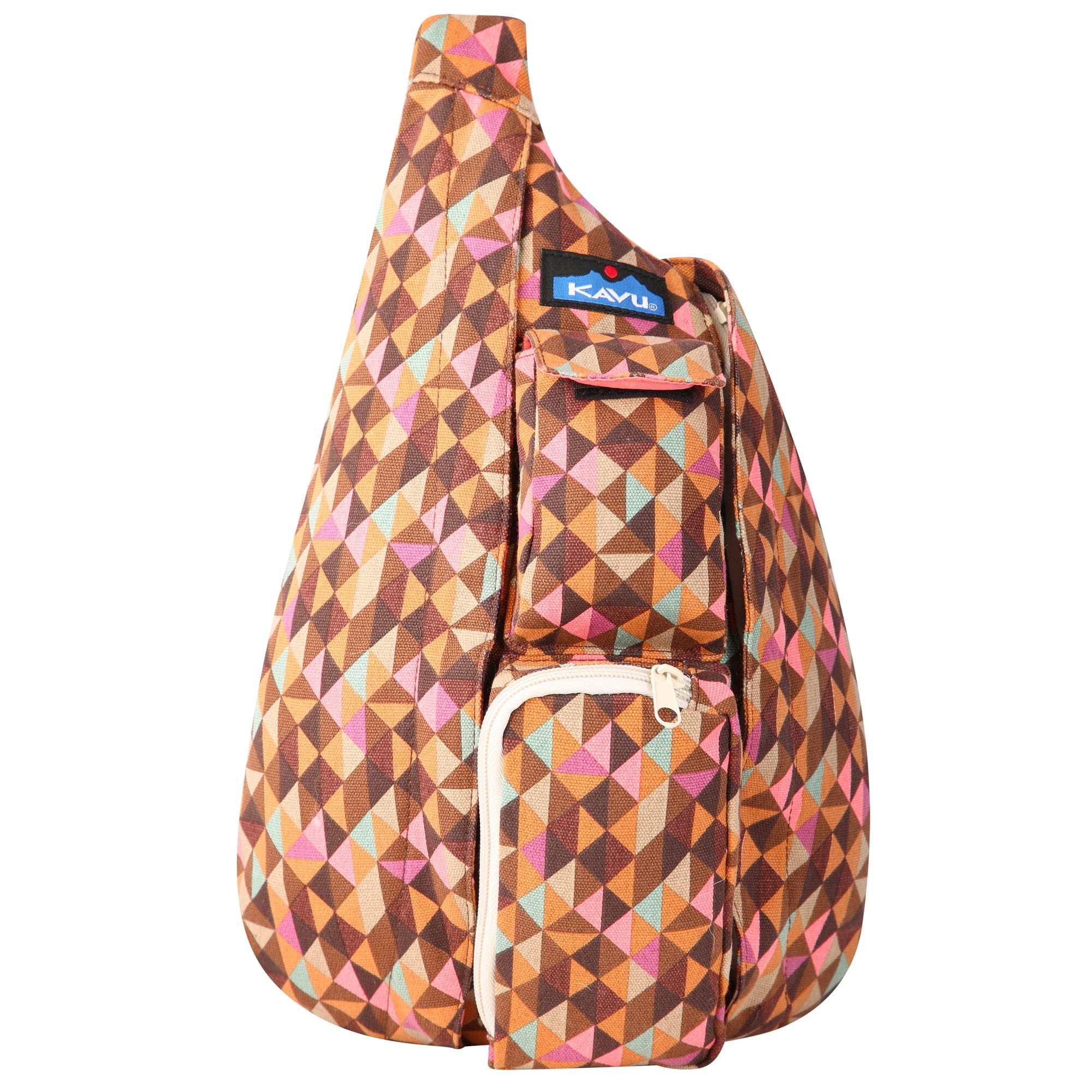 KAVU Little Feller Duffle Bag Convertible Backpack With Detachable Shoulder Straps-Jumble Dash