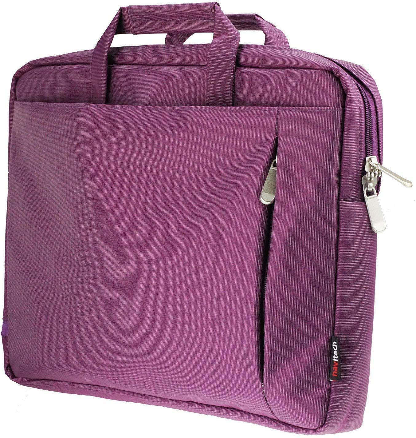 Navitech Purple Premium Messenger/Carry Bag - Compatible With ASUS ROG Strix Scar II GL704GW 17.3 Inch
