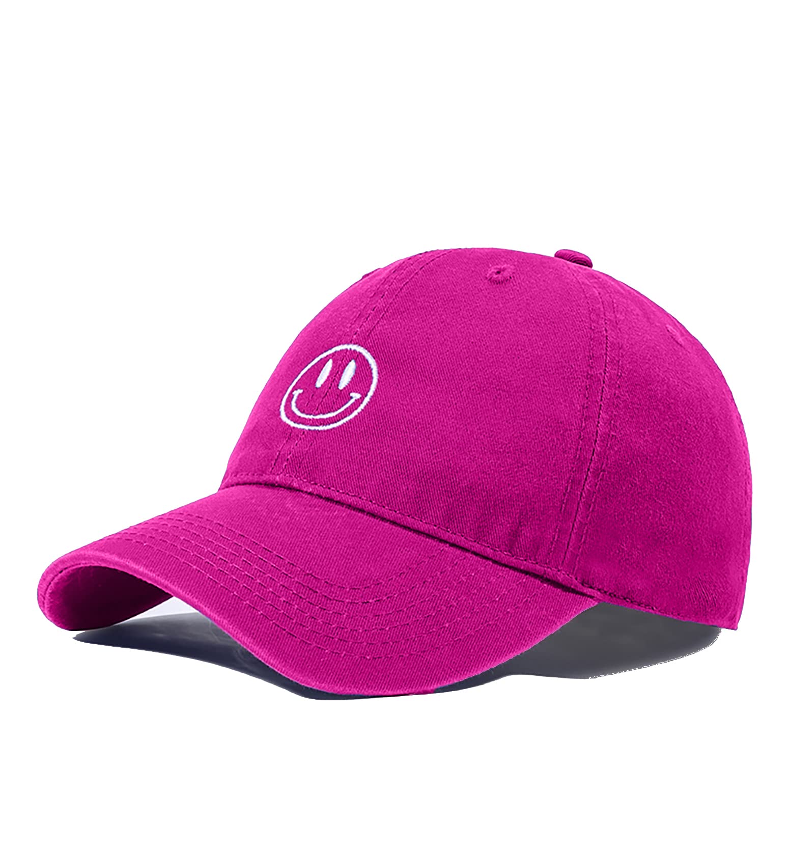 Cioatin Unisex Cute Graphic Baseball Cap Vintage Distress Cotton Men Women Low Profile Dad Hat Adjustable Hot Pink, One Size