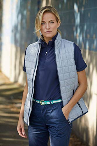 Cutter & Buck Rainier Primaloft Womens Eco Insulated Full Zip Puffer Vest, Dark Navy, X-Large
