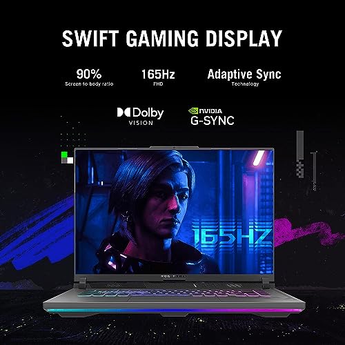 ASUS ROG Strix G18 Gaming Laptop 2023 Newest, 18.1" 165Hz Display, Intel Core i9-13650HX Processor, NVIDIA GeForce RTX 4090, 128GB DDR5 RAM, 16TB SSD, Backlight Keyboard, Wi-Fi 6, Windows 11 Home
