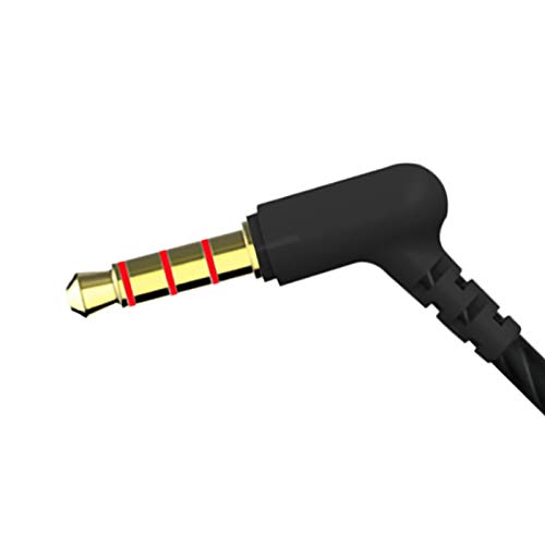 Heave Wired Headphones with 3.5mm Jack Microphone Powerful Bass in-Ear Headphones Noise Islating Earbuds for for Music,Gaming,Sports White
